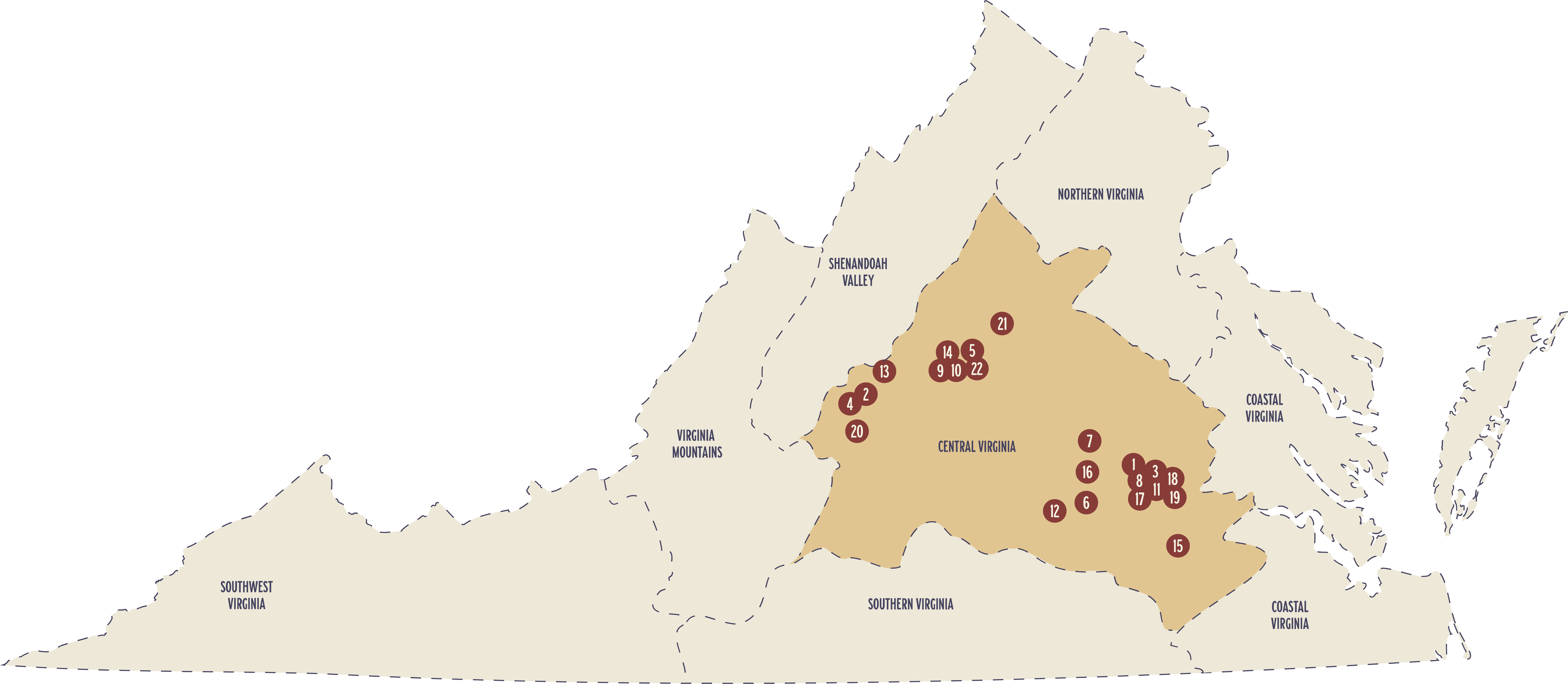 Central Virginia | Virginia Spirits